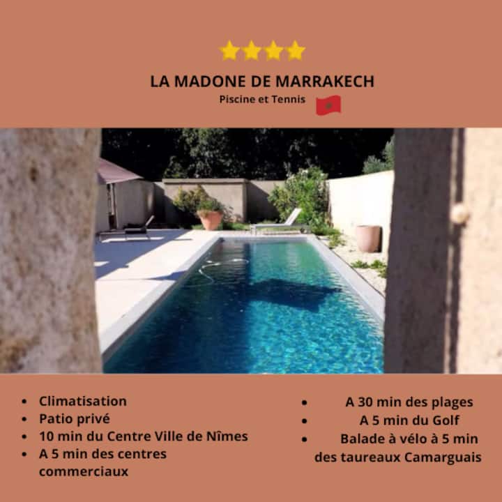 La Madone De Marrakech, Piscine, Tennis, Parking - Saint-Gilles