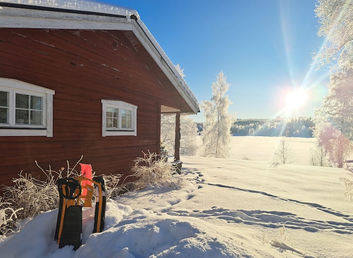 Falun, Dax För Skidåkning
Timmerhuset, 
Svärdsjön - Sweden