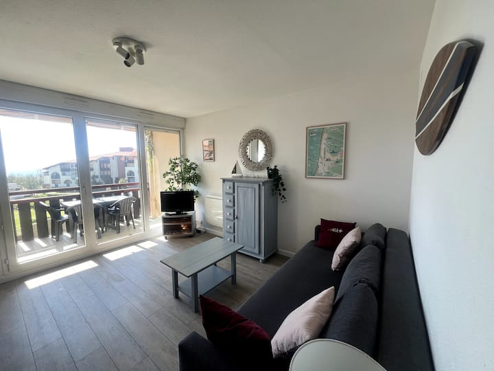 Appart 2 Chambres Vue Océan Et Piscine + Parking - Capbreton