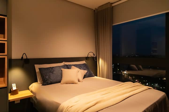 17° Andar 3 Hóspedes + Garagem Academia Lavanderia - Porto Alegre