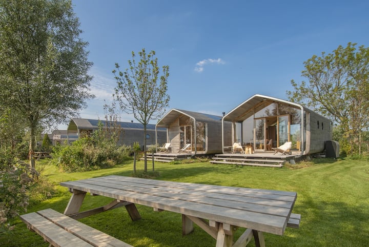 Luxe Family Huis Aan Water 6 Pers Met Boot Steiger - 萊登