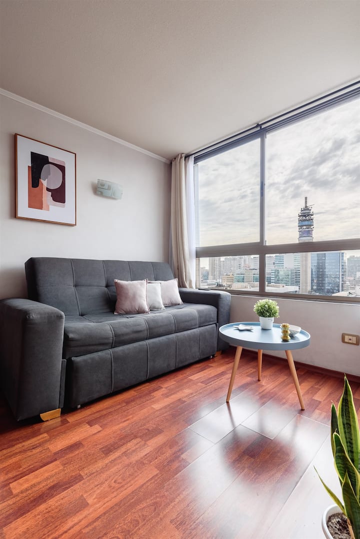 Lindo Apartamento Metro Moneda Santiago De Chile - Santiago, Chile