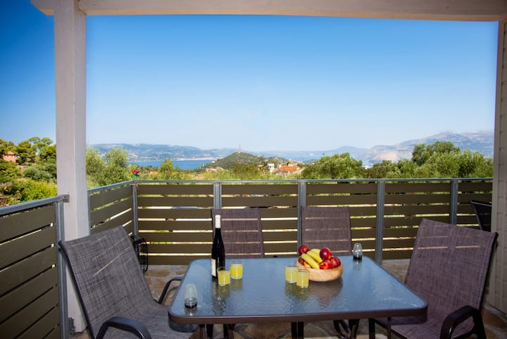 Peaceful Sea View House • 5 Guests• Near Argostoli - Cephalonia