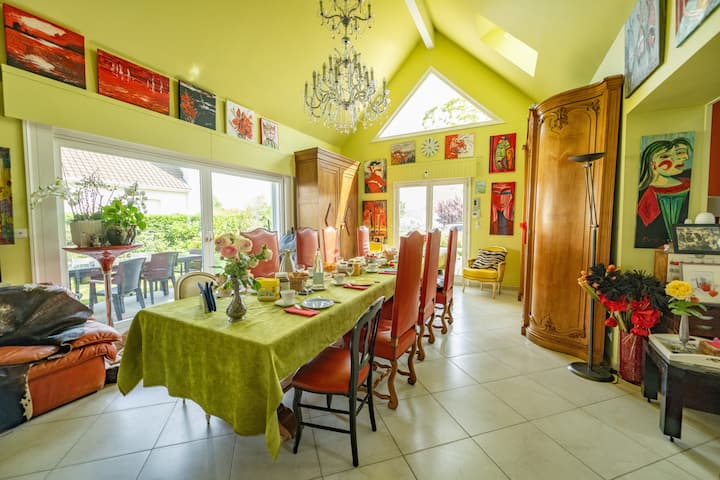 Chambre Papillon, Rdc Cosy, 300m Plage & Petit Déj - Le Touquet-Paris-Plage