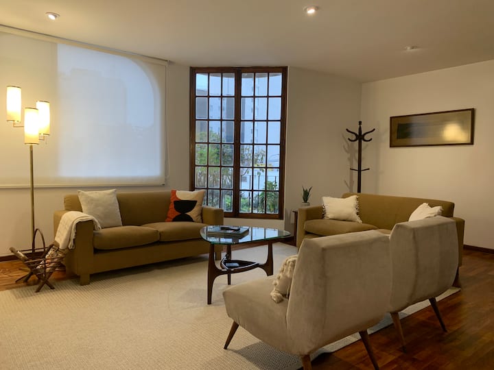 2bd/2bt Cozy Flat In The Heart Of Miraflores - Lima