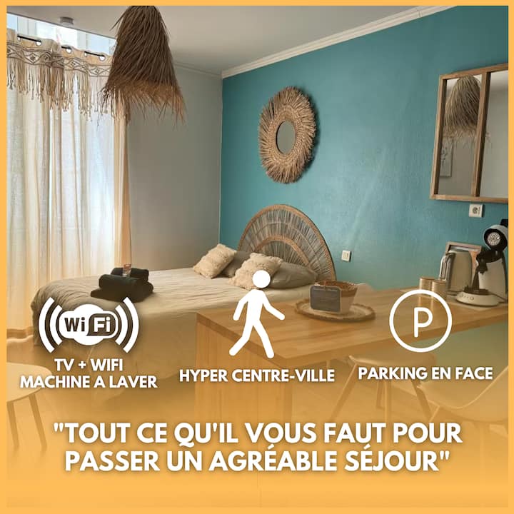 Studio Boho-chic: Centre-ville-historique-au Frais - Yzeure
