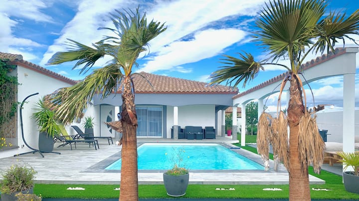 La Villa Lea, Résidence De Plein-pied Avec Piscine - ペルピニャン