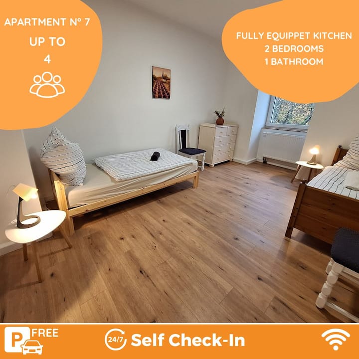 Apt. 7: Fully Equipped, 2 Bedrooms, Up To 4 People - Hagen