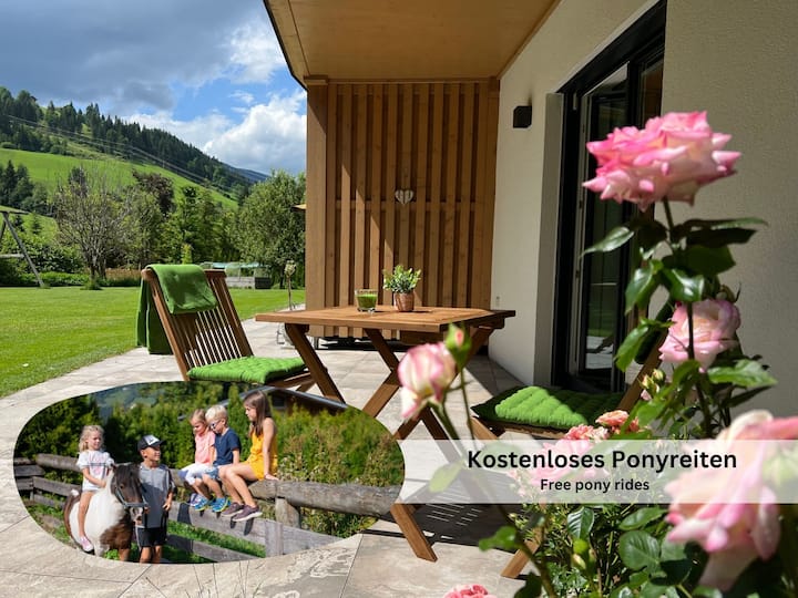 Apartment Für 3 Pers. Garten Terrasse & Ponyreiten - Zauchensee