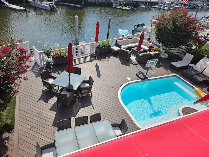 Luxury Bayfront Oc Escape W/pool Open Thru Sept - Ocean City, NJ