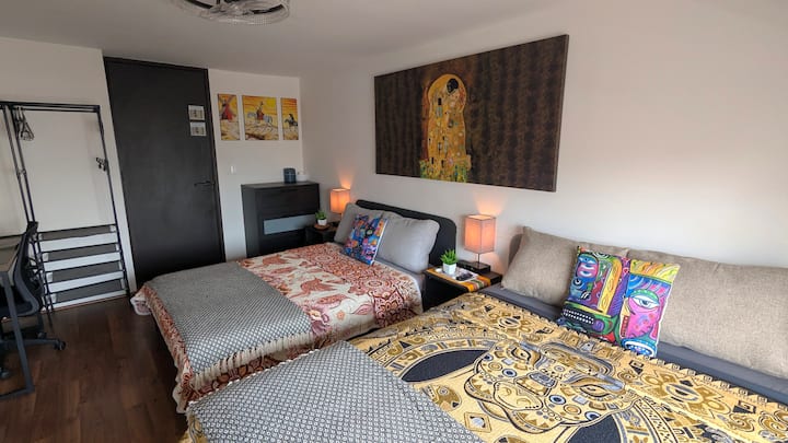 Private Bedroom, Balcony, View, Best Area In City! - Mexico State