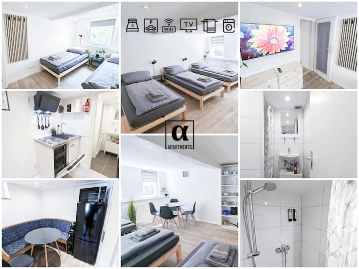 Alfa Lb City 3 Rooms 5 Beds Parking Wifi Smarttv - Kornwestheim