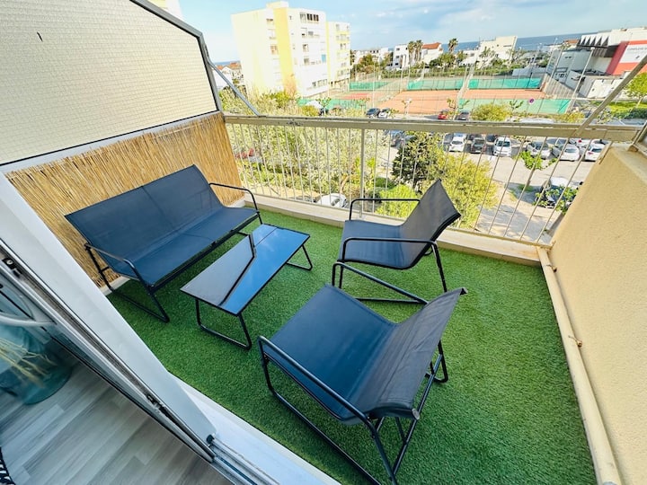 Studio Vue Mer Avec Wifi - Carnon