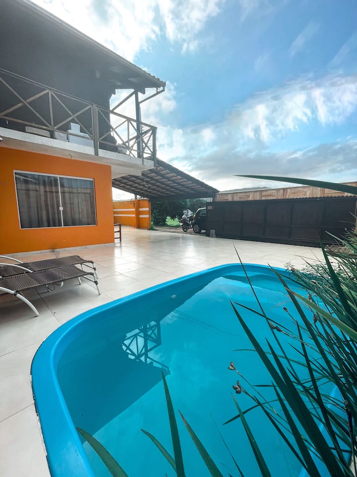 Loft- Piscina Garagem Churraqueira Ar-cond Tv/wifi - 