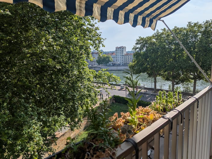 T3 Avec Balcon Vue Saône + Parking - Lyon