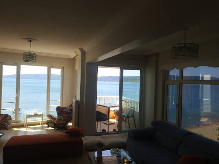 Yalı Dairesi Deniz Kumsal Bogaz Manzara Sunset - Çanakkale