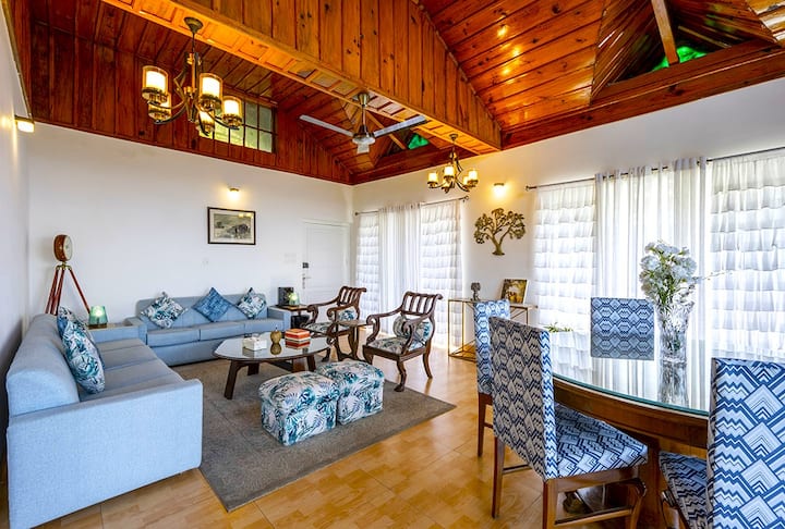 Serene Peaks Retreat | Hill Villa With Cook & Bbq - Kasauli
