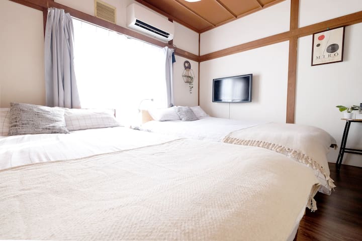 夢の舎#201・吉祥寺駅徒歩4分/井の頭公園3分/最大4名/wi-fi/新宿渋谷直通/ジブリ美術館 - 무사시노시