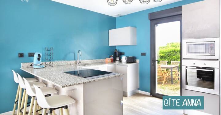 Gite Récent 2 Chambres, Accès Piscine / Spajacuzzi - Portbail