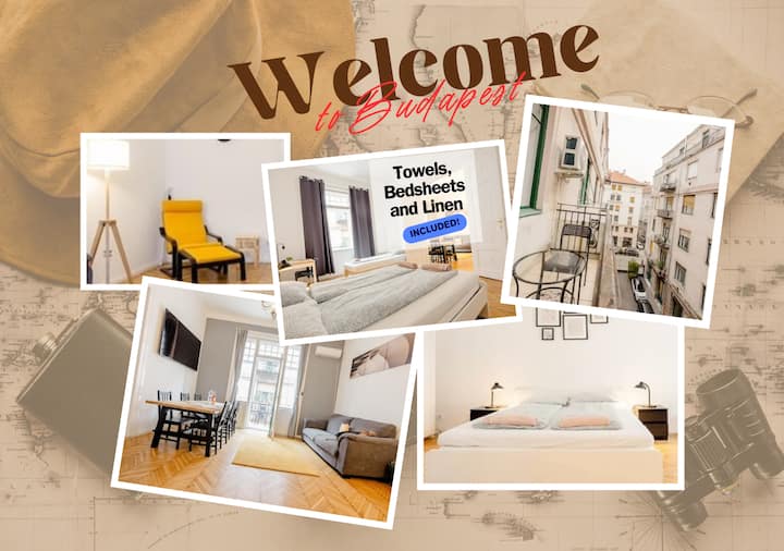 Downtown Apartment With Balcony - Budapeste