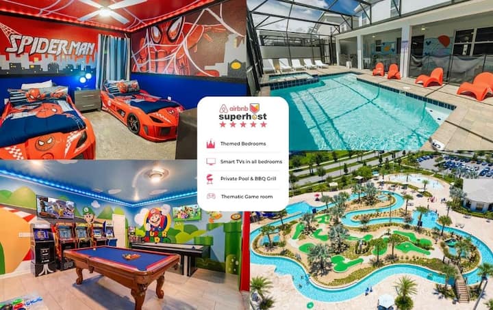 No Airbnb Fees! Pvt Poolspa/gameroom/cinema 245461 - Kissimmee