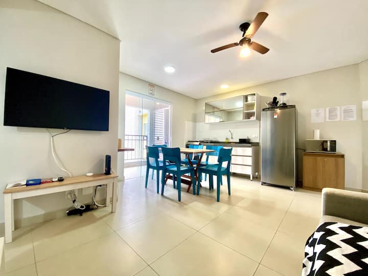 Apt. Novo No Centro Com Piscina E Varanda Gourmet - Ubatuba
