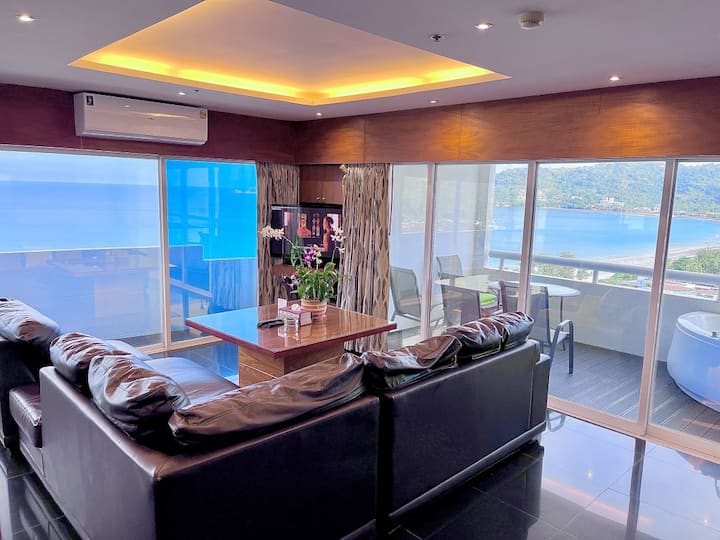 Cozy Vue Mer 2 Chambres Avec Jacuzzi éNorme Balcon - Patong Beach