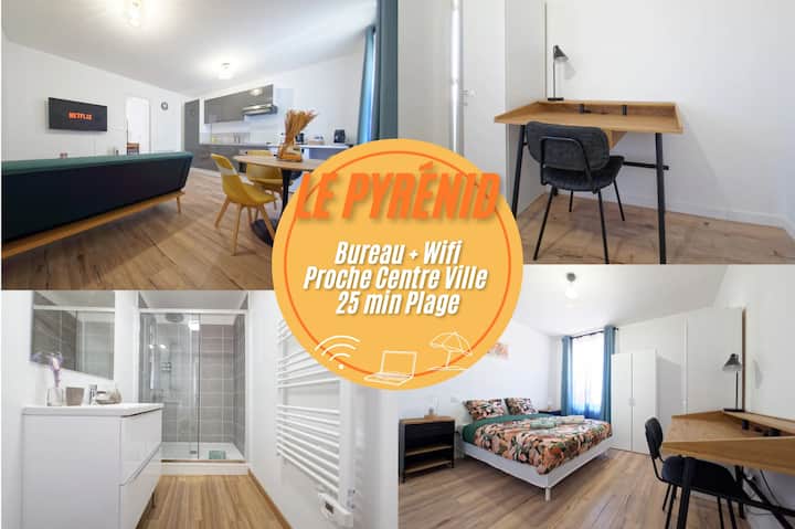 Le Pyrénid - 3 Personnes - Bureau & Wifi - Rivesaltes