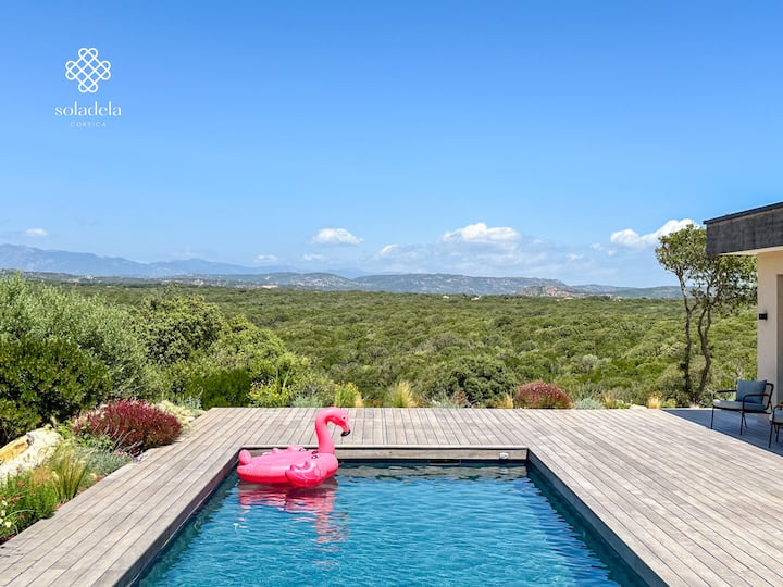New 2025 - Villa Soladela - Piscine & Vue Maquis - Bonifacio