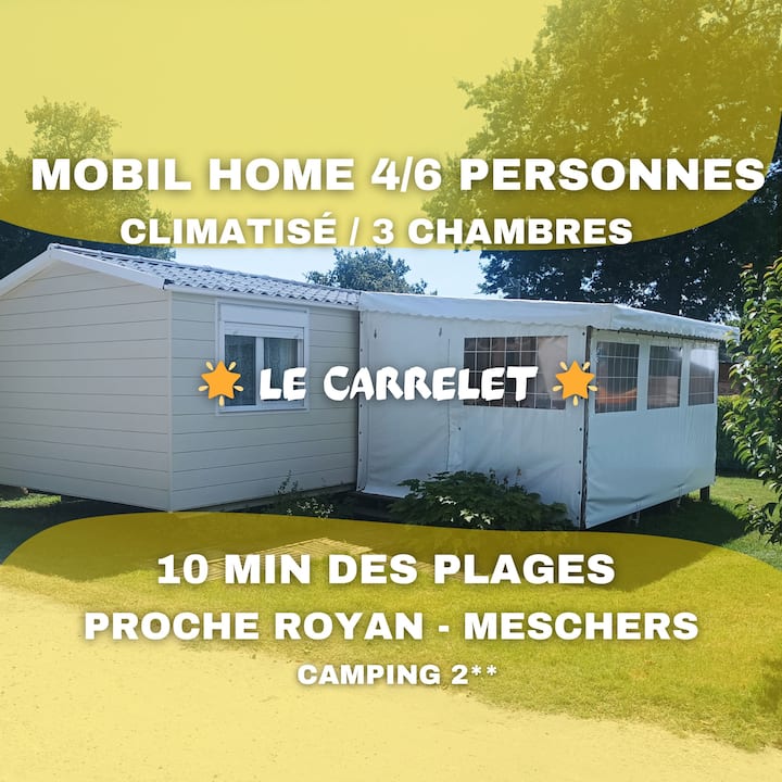 Mobil Home Climatisé "Le Carrelet" Insolite & Cosy - Médis