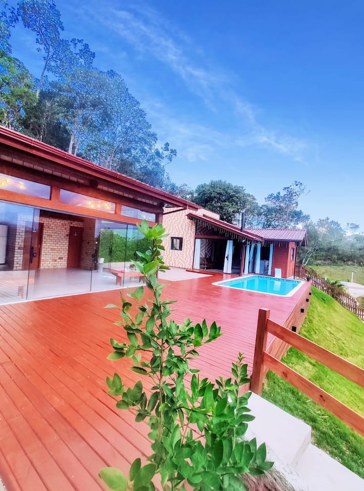 Casa De Sítio, Chácara, Salão, óTima Localização - Santo Amaro da Imperatriz