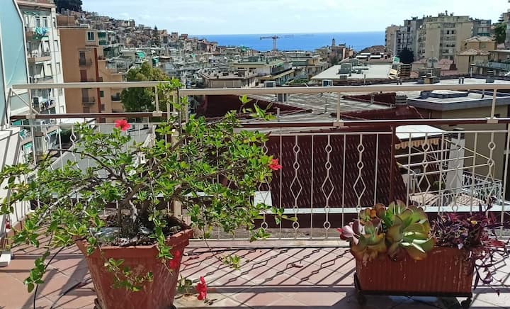 L'ibisco Penthouse  Vue Sur La Mer [Free Parking] - Sanremo