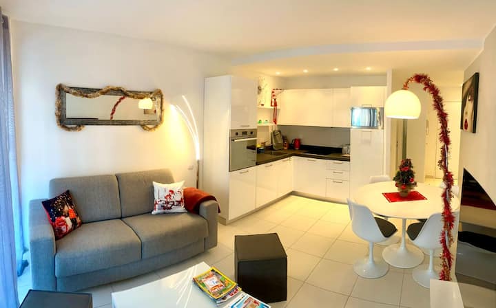 Menton Bord Des Plages, 3 Pieces Avec Clim+parking - Menton