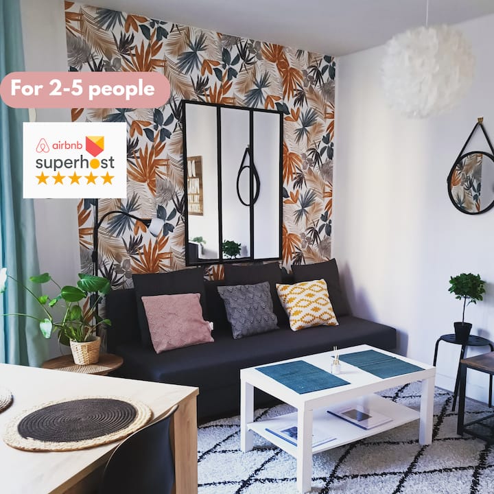 Paris I Métro I Cosy I Historique I 2-5 Pers - Quartier de Belleville