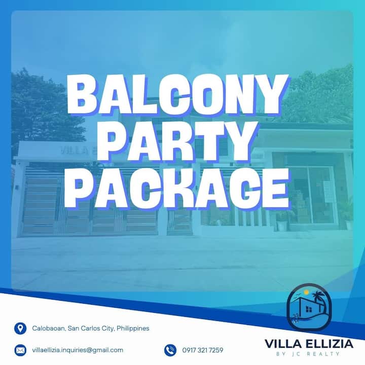 Villa Ellizia By Jc Realty - Balcony Party - San Carlos City