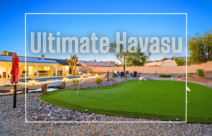 Arcade | Pool | Putt-putt | Firepit | Sleeps 12 - Lake Havasu City, AZ