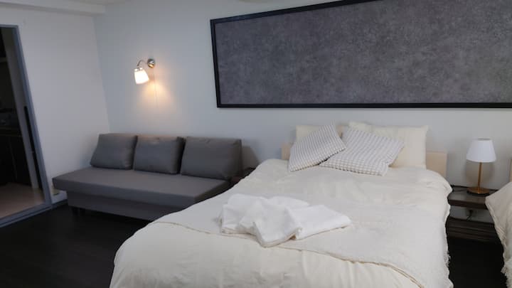 出張、長期滞在歓迎|Refa設置|広々1rのお部屋|駅から徒歩3分|401 - Shiki