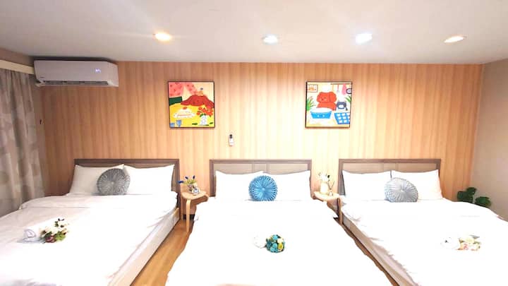 台北101discount741/木質空間台北車站/捷運西門町站走路8分鐘乾溼分離浴室/電梯1-6人 - Taipei Railway Station