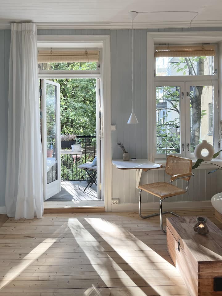 Charming Studio W/ Balcony And Fire Place - Oslo