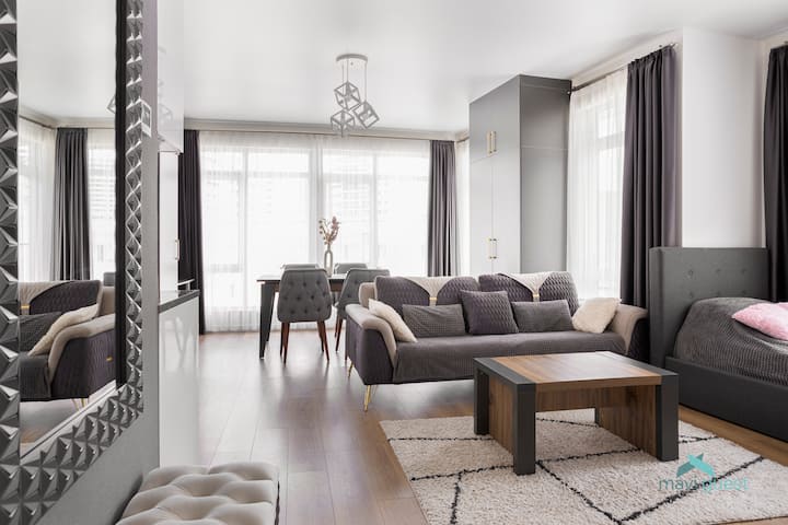 2-комнатный апарт | Парковка | White Sails - Batumi