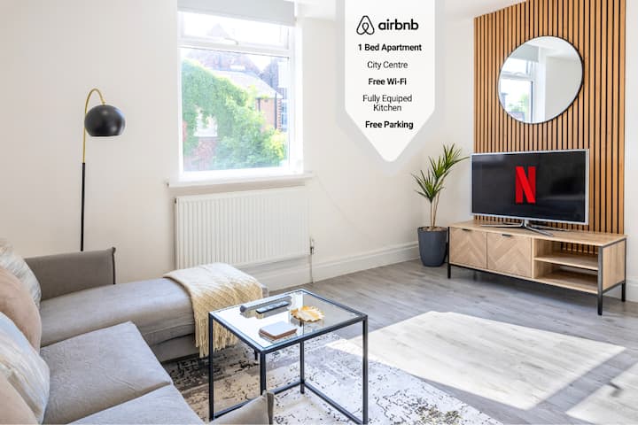 Modern City Centre | Train Station | Free Parking - Preston