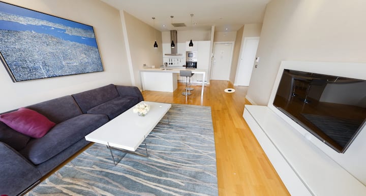 40th+ Floor | Modern 1bdr + Pool, Sauna & Cleaning - Istanbul