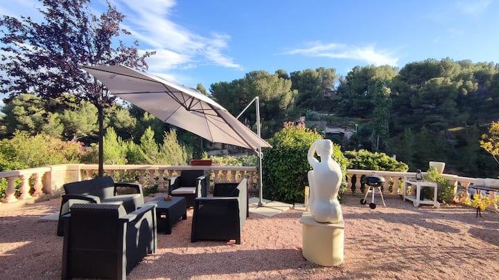 Rez De Jardin De Villa, 5 Min De La Plage, Vue Mer - Carry-le-Rouet