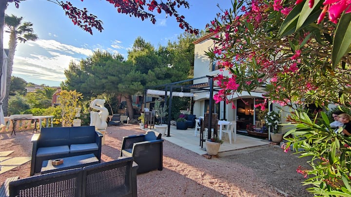 Rez De Jardin De Villa, Clim, Plage à 5 Min - Carry-le-Rouet