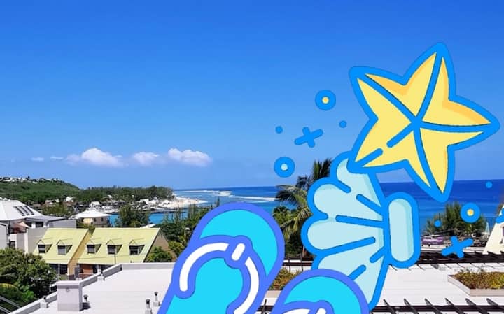 L'hémisphère Sud, Vue Sur Mer & Port - Plage de Boucan Canot
