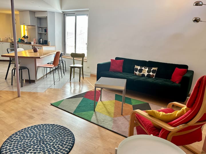 Duplex Coloré - Place Gambetta Perpignan - 佩皮尼昂