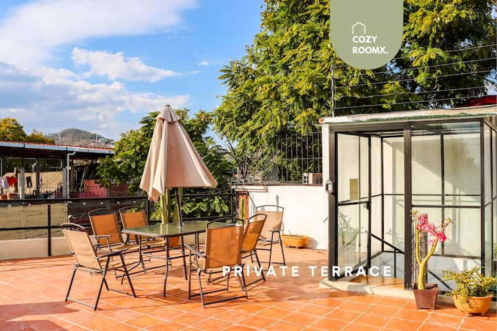 3 Bdr Apt/private Terrace/ Pet F/parking/100mb - Oaxaca de Juárez