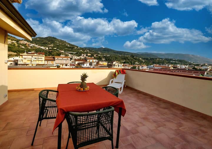 Two-room Apartment With A Large Private Terrace - Capo d'Orlando