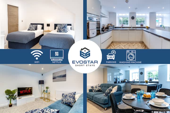 Stunning Executive 2-bed -Parking | Wifi | Netflix - Retford
