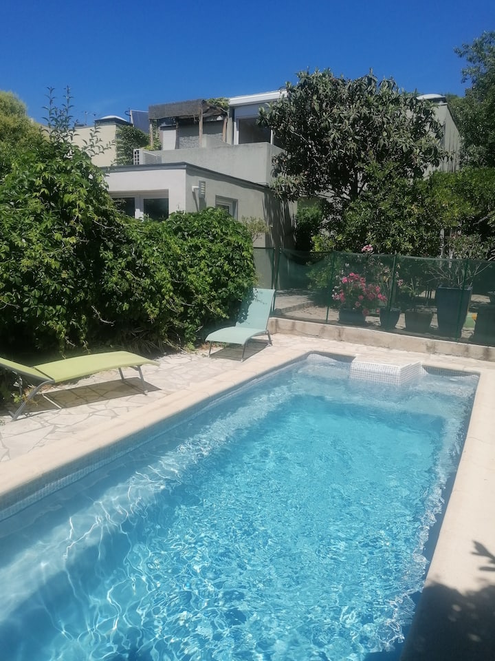Studio + Piscine + Terrasse + Parking Gratuit - Grabels